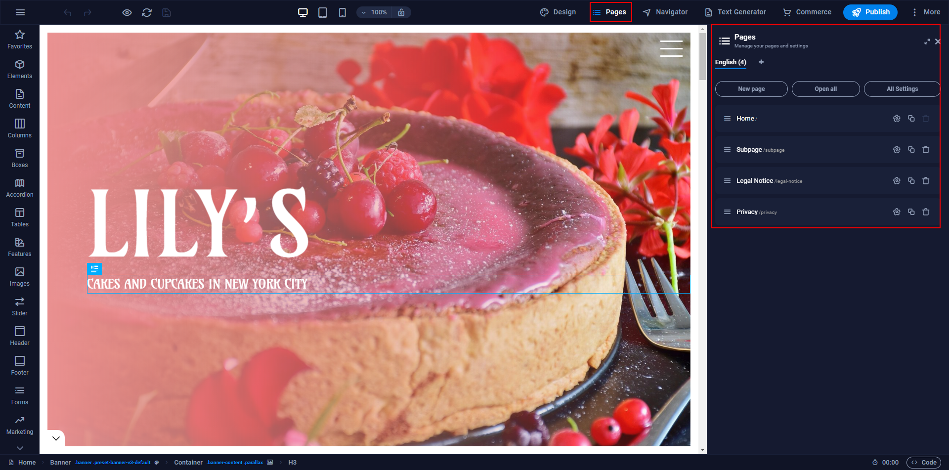 Converting A One Pager To A Multi Pager Sitejet Help 